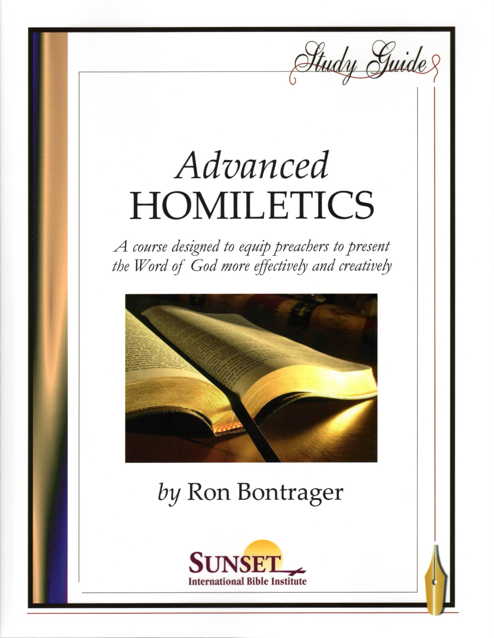 Advanced Homiletics (Study Guide) - Sunset Bookstore