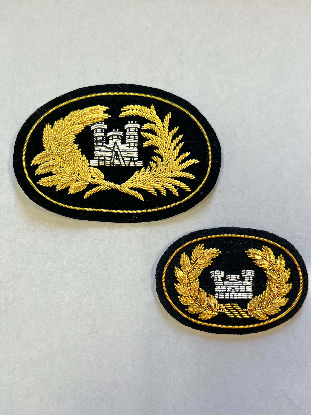 Civil War Officer Hat Badge Engineer Insignia