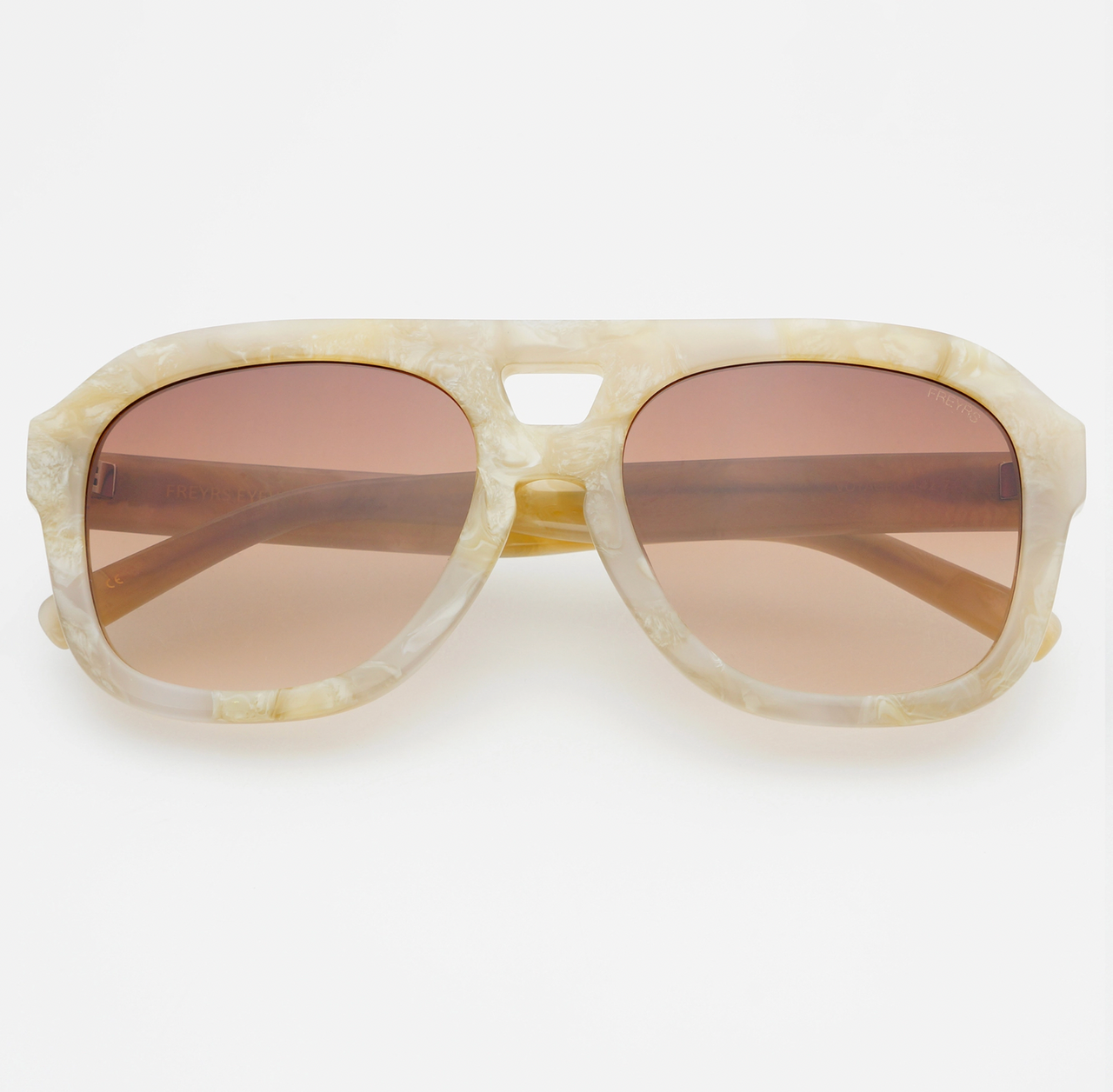 Voyager Acetate Oversized Aviator Sunglasses in Gray Pearl - Scout and ...