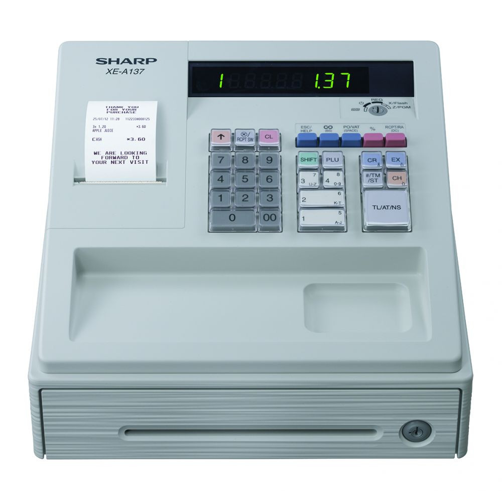 Sharp Cash Register XEA137W White