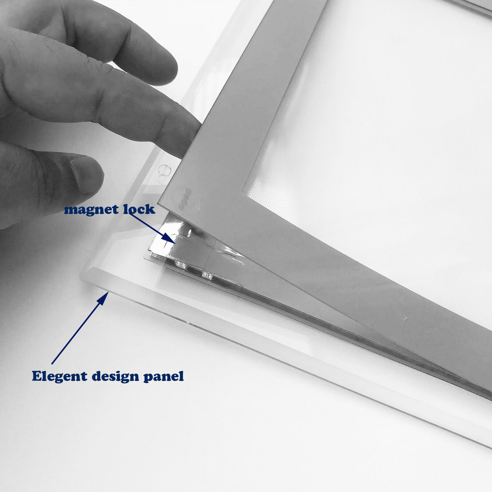 Magnetic Panel 4X A4 LED Double Side Window Light Pocket Estate Agent ...