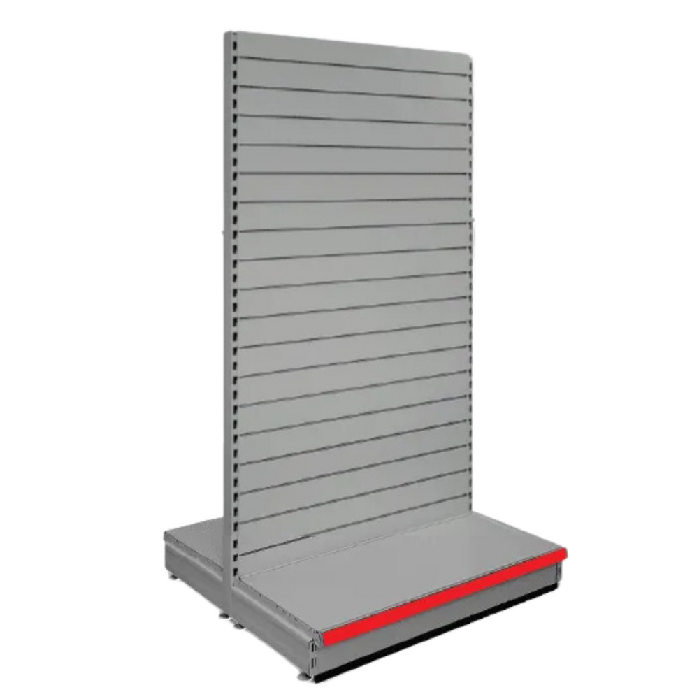 Retail Slatwall Back Panel Shelving Unit - H240cm X W125cm
