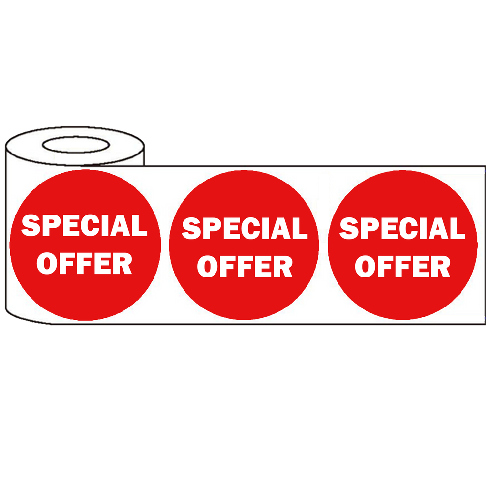 500x45mm Round Adhesive Sale & Special Offer Stickers - Discounted ...