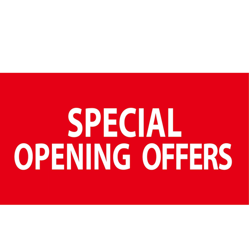 SPECIAL OPENING OFFERS Poster Window Display Sign