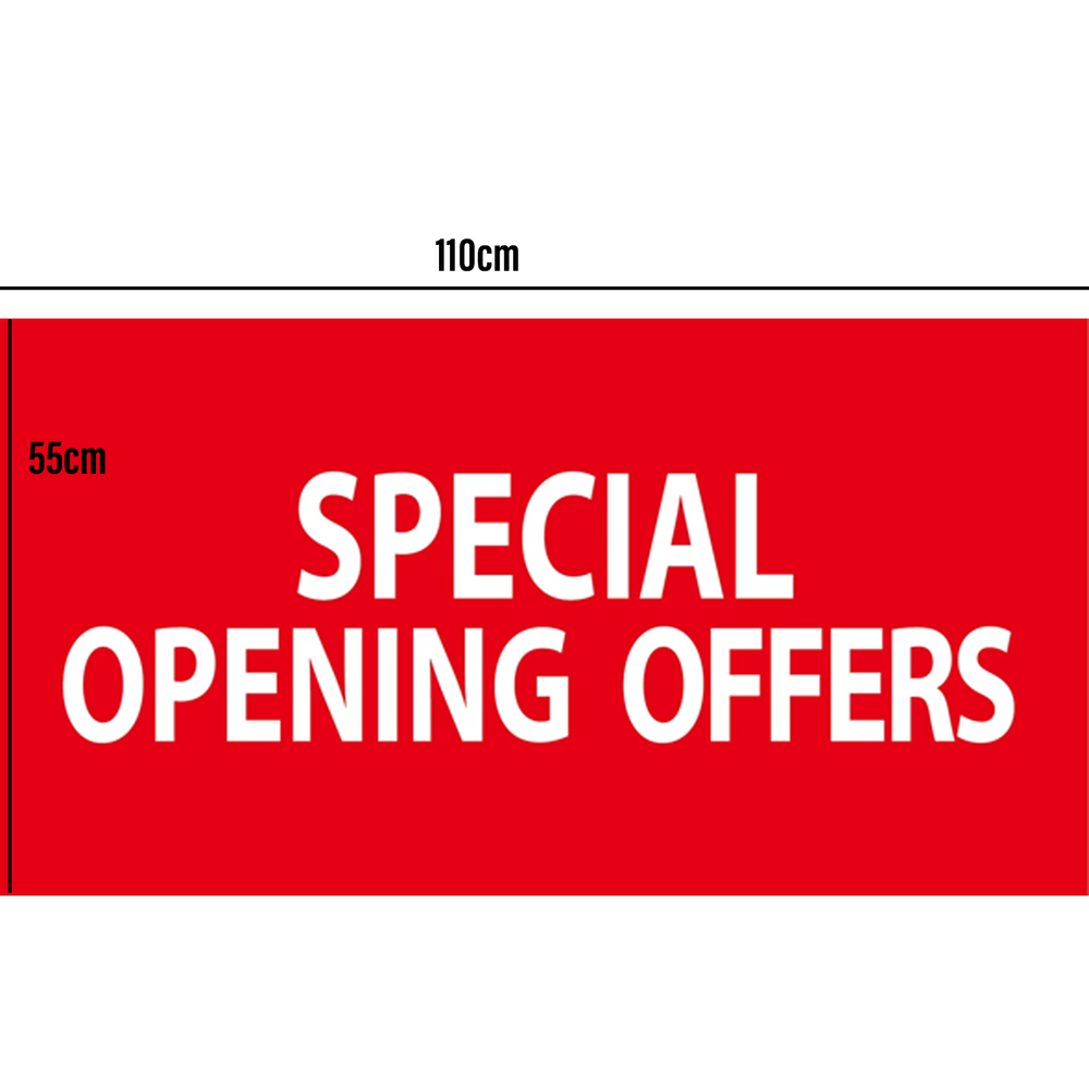 SPECIAL OPENING OFFERS Poster Window Display Sign