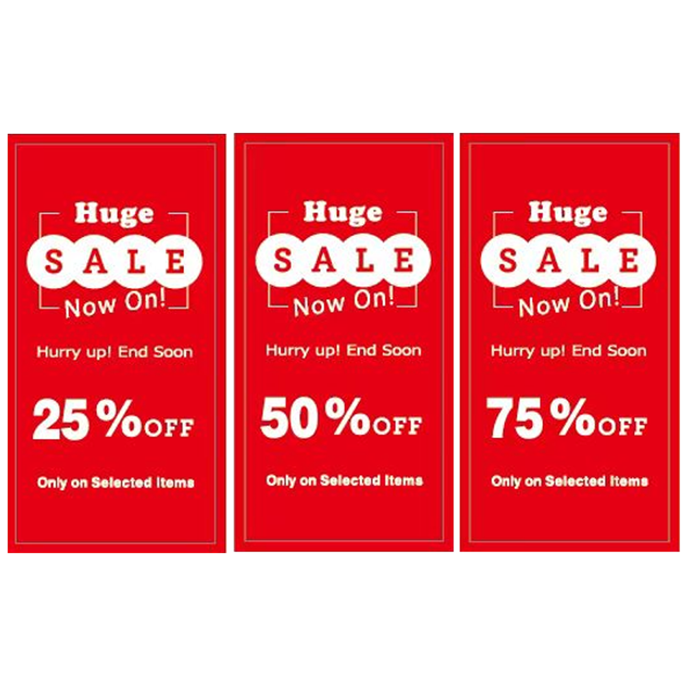 Closing Down Sale Poster Window Display Sign