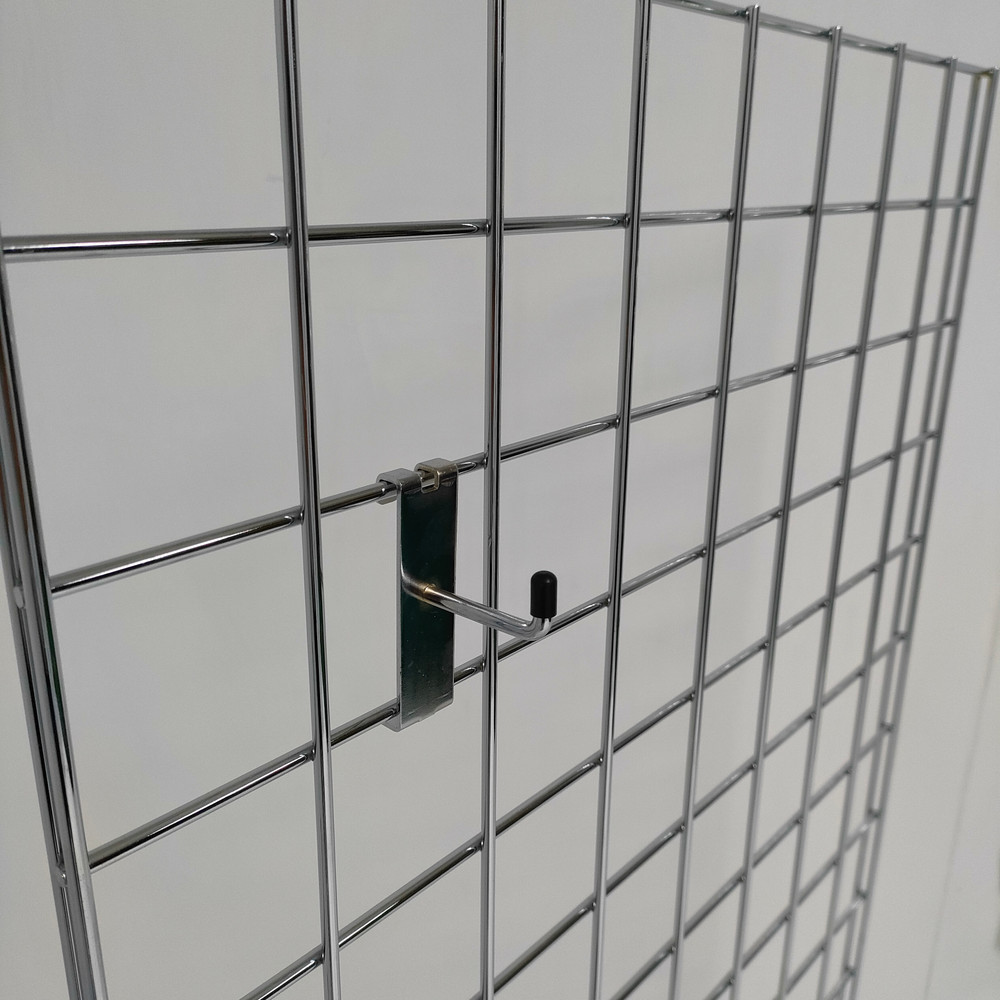 Grid mesh Hooks Single Prong Shop Display