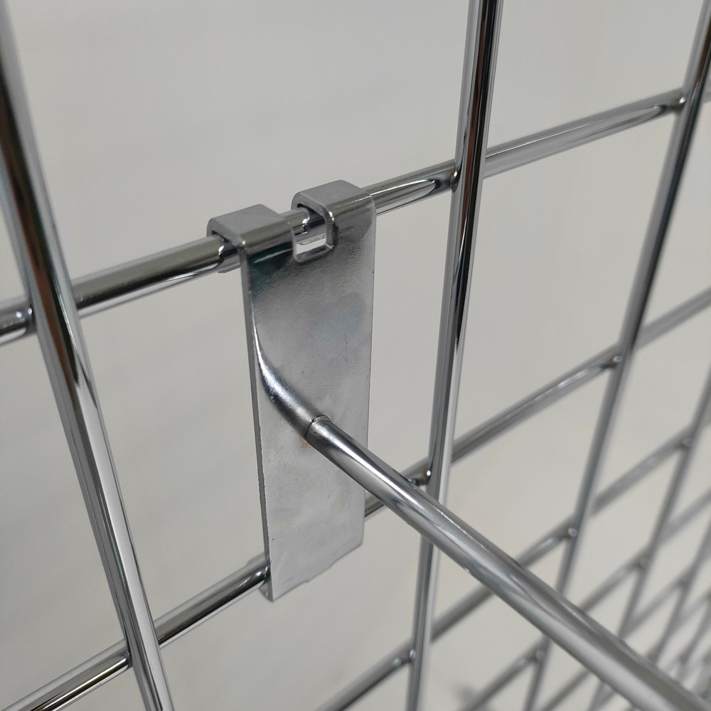 Grid mesh Hooks Single Prong Shop Display
