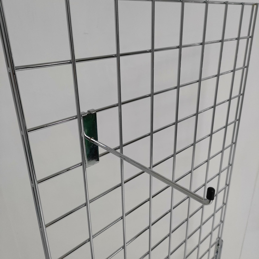 Grid mesh Hooks Single Prong Shop Display
