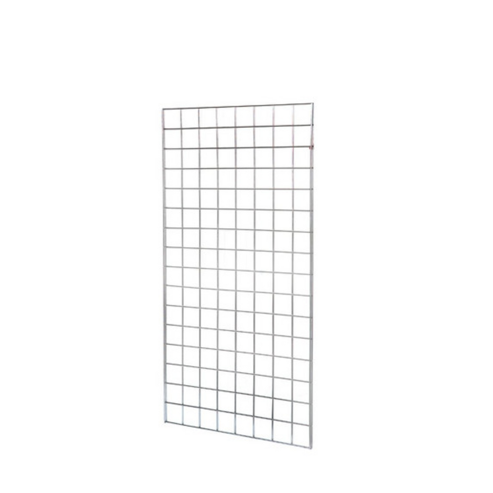 4ft Heavy Duty Chrome Grid Mesh Panels With L-Leg or T-Leg