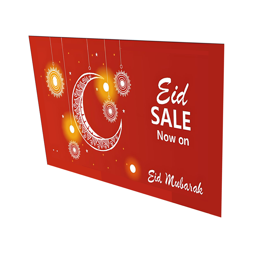 Eid Sale Now On Window Poster For Retail Displays - 110cm x 55cm