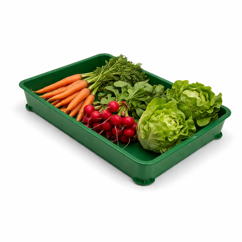 Heavy Duty Vegetable Display Tray – Plastic Produce Tray for Retail ...