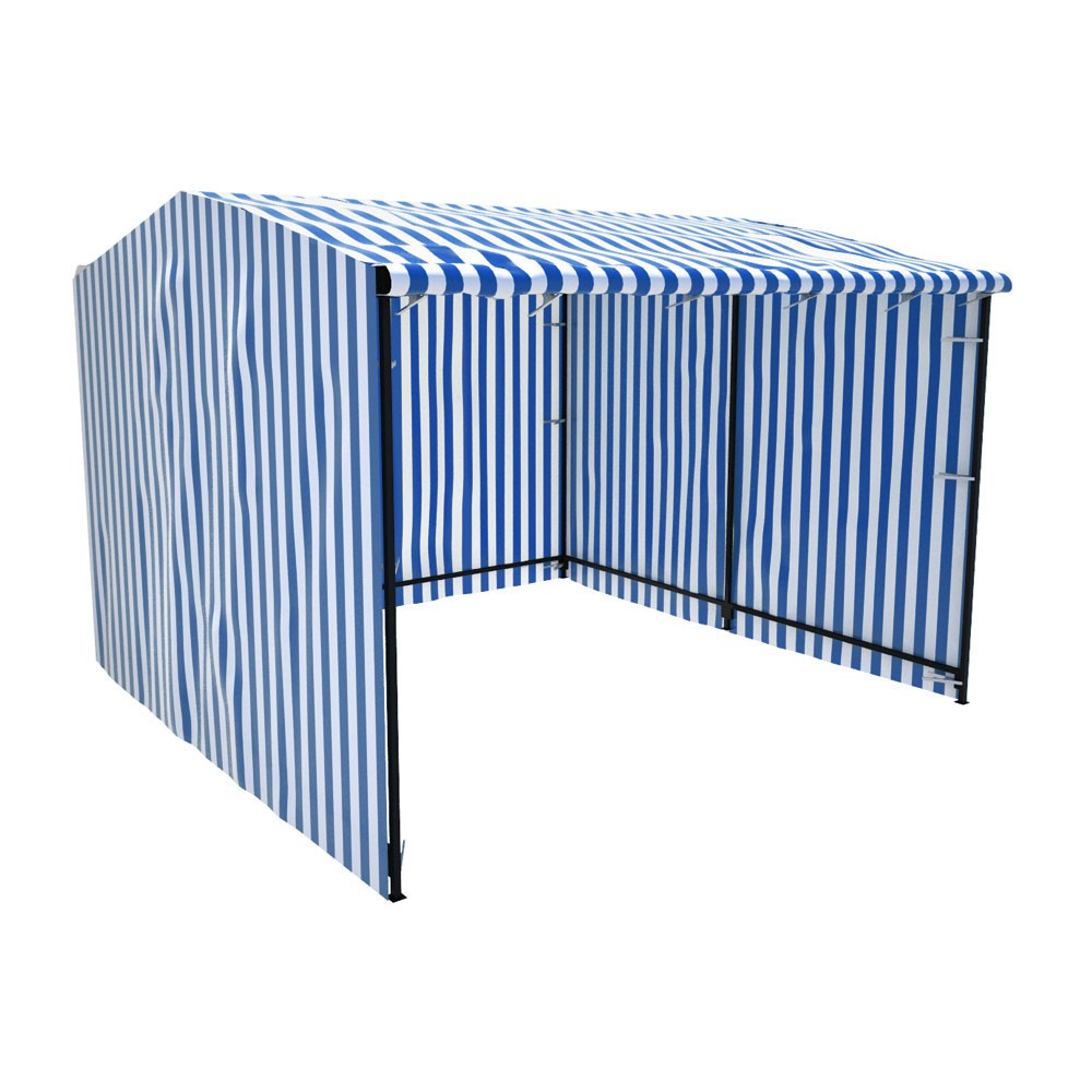 Blue / White 170 Gsm Market Stall Tarps