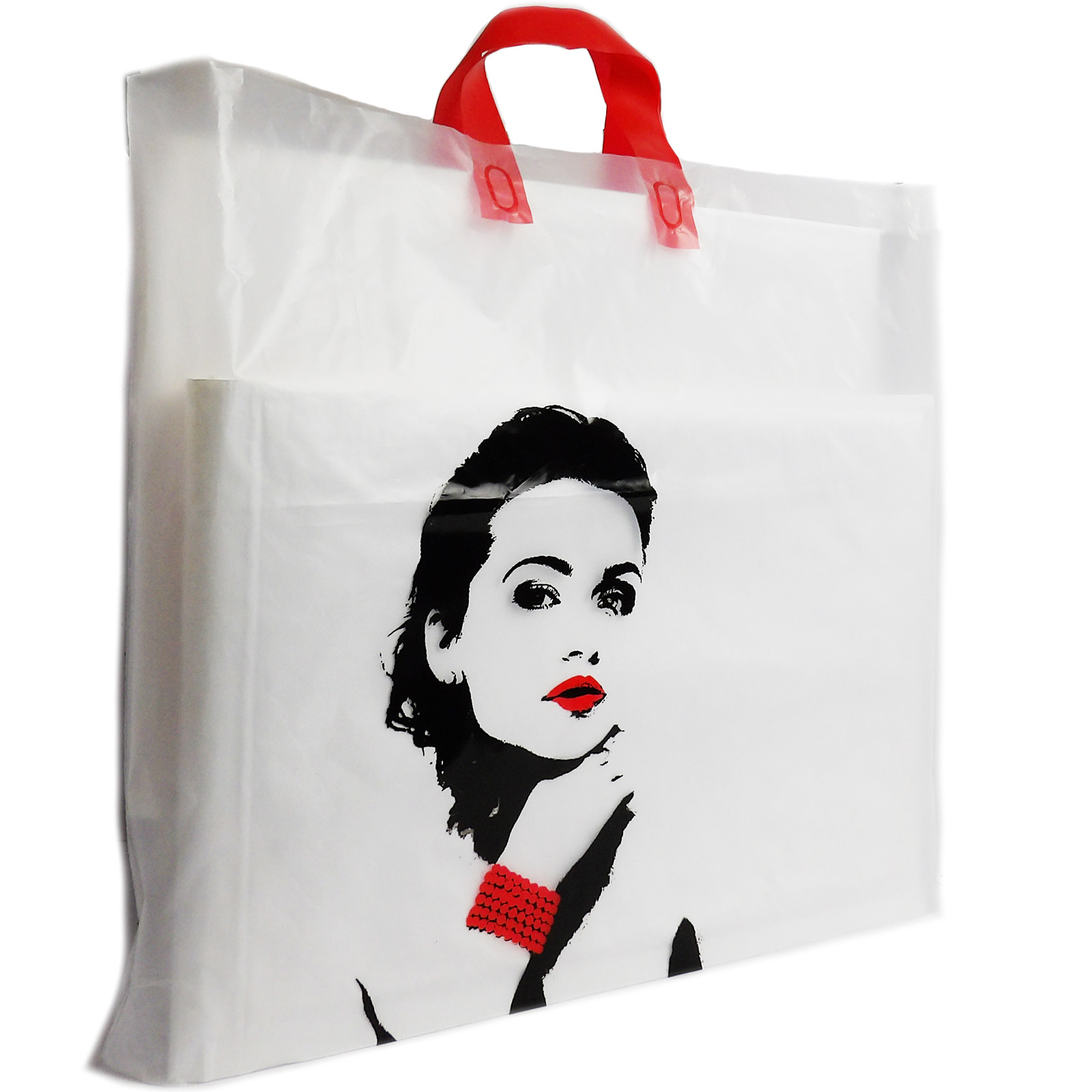 Plastic BLACK AND GOLD STRIPED CARRIER BAGS STRONG CARRIER BAGS