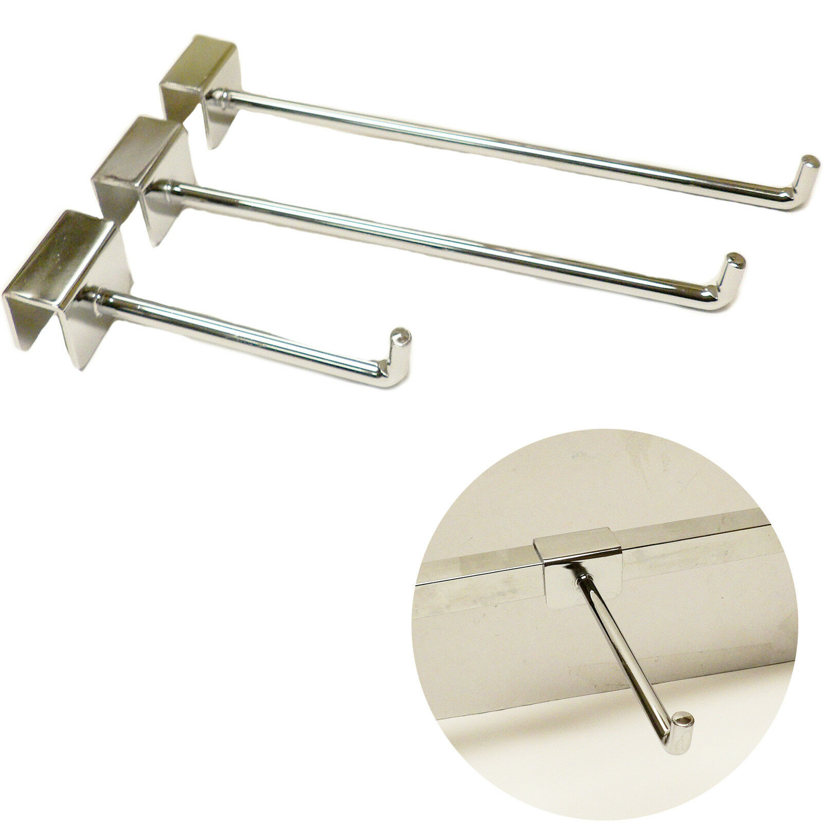 Heavy Duty Zinc Market Stall Display Hanger Tube Arm Round End