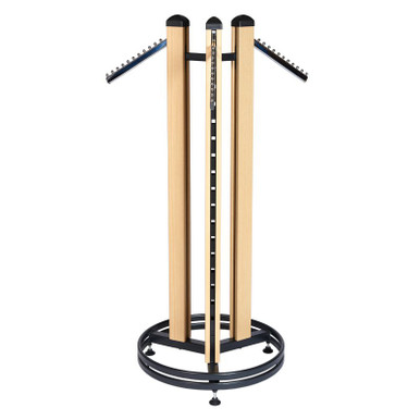 Oak Cladded Twinslot 3-way Floor Rail 1400mm High