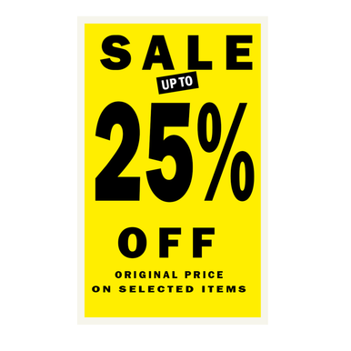 Closing Down Sale Poster Window Display Sign