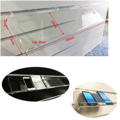 Acrylic Angled Slatwall Shelves for Displaying Mobile Phones ...