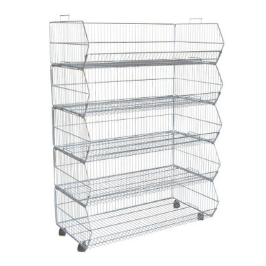 5 x Tier Stackable Display Baskets-60cm