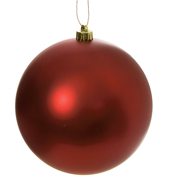 Red Matte Ball Matte Ball Wholesale Ornaments 4" to 12" | Autograph ...