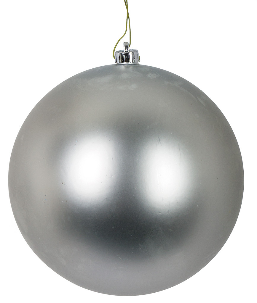 Wholesale Matte Silver Ball Ornaments | 4" to 15" Ball Diameter ...