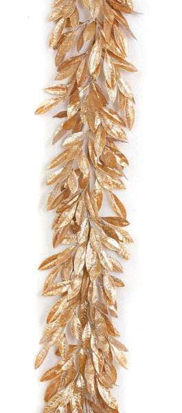 6 Foot Metallic Silver Bay Leaf Garland | Autograph Foliages