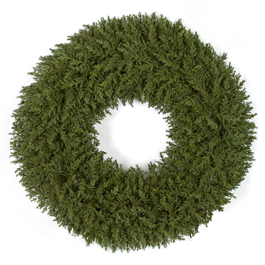30 Inch Artificial Natural Look Cedar Wreath | Autograph Foliages