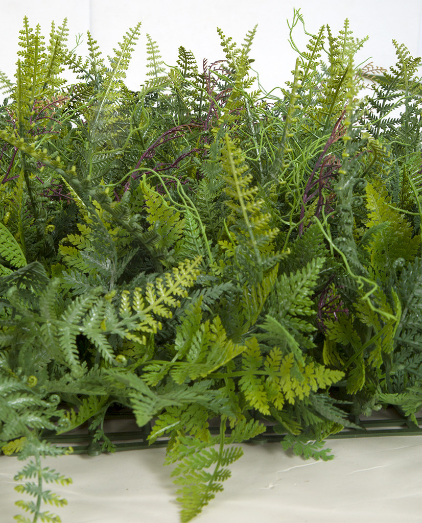 20 Inch x 20 Inch x 4 Inch Artificial Mixed Fern Mat | Autograph Foliages