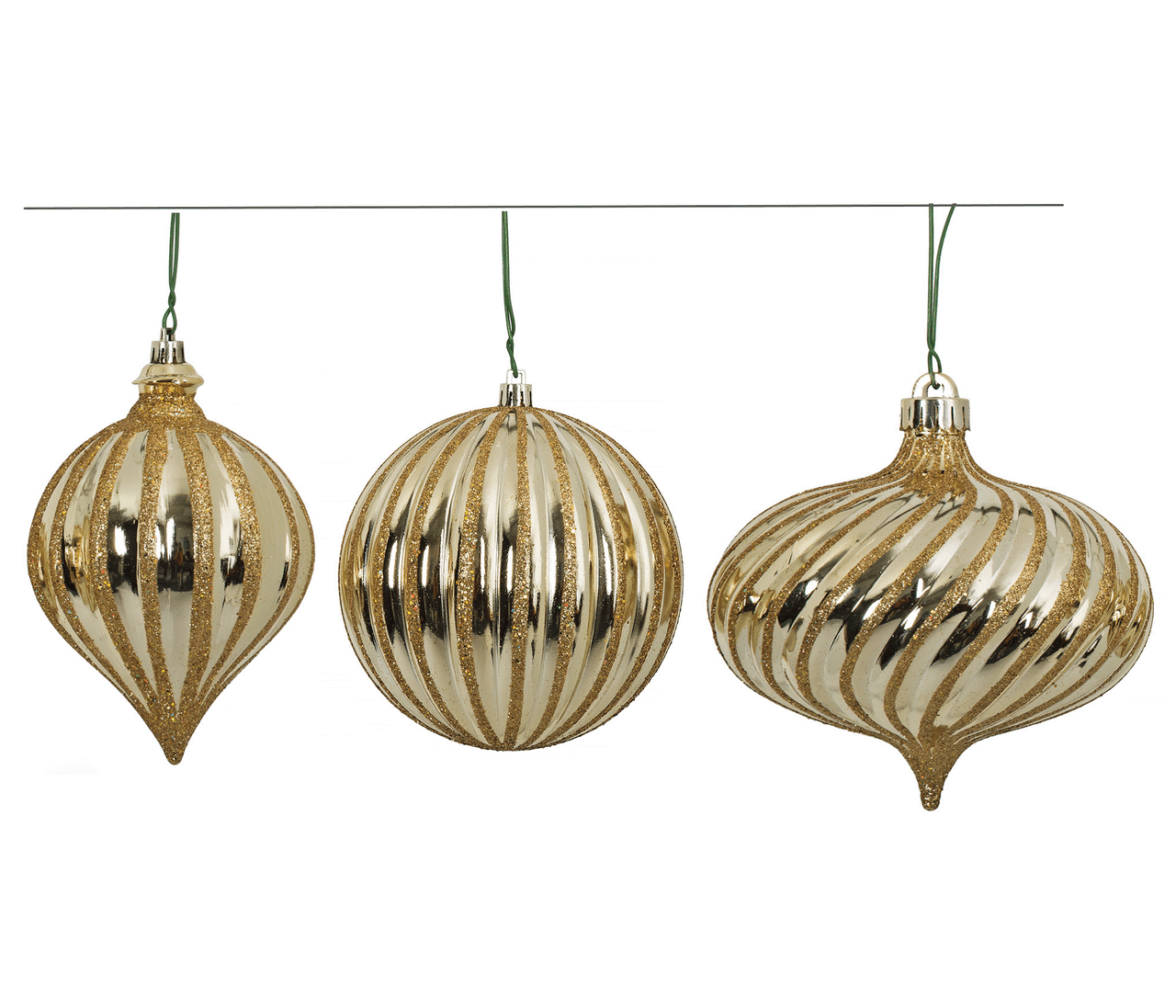 Gold Pumpkin Ornaments | 5" , 6" Ball Ornaments Wholesale | Autograph ...