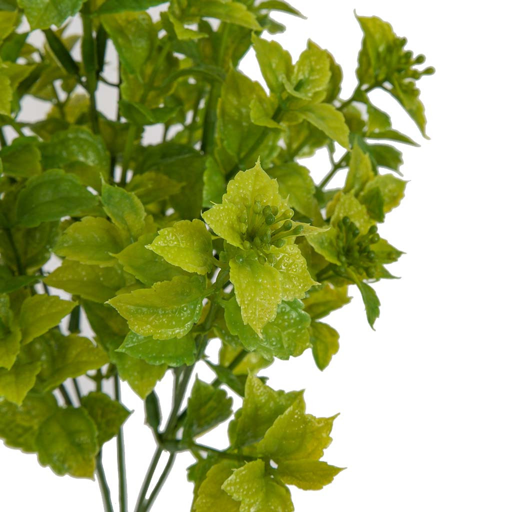 15" Artificial Mini Mint Leaf Bush | Faux Herbal Plants | Autograph ...