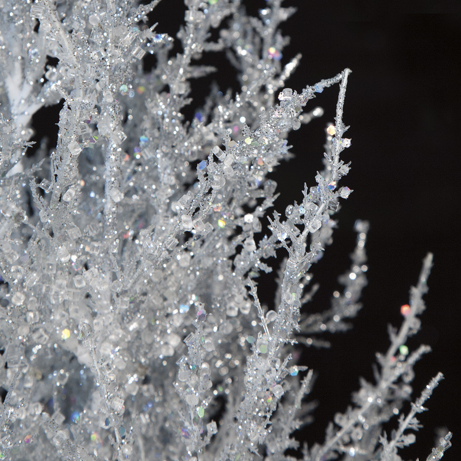 Iridescent Winter Alpin Ice Trees on Natural Trunks | 4' or 5' Tall ...