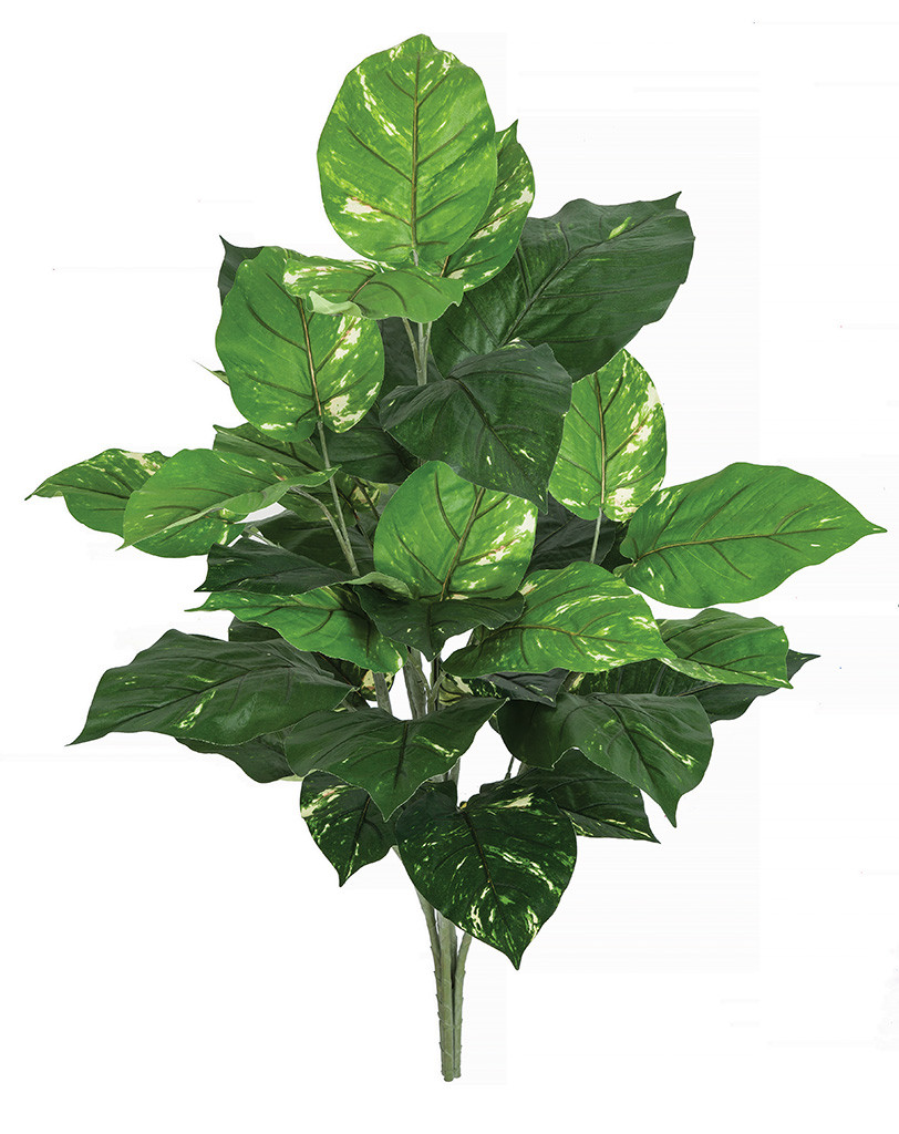36" FireSafe Pothos Bush | Artificial Tropical Pothos Plants ...