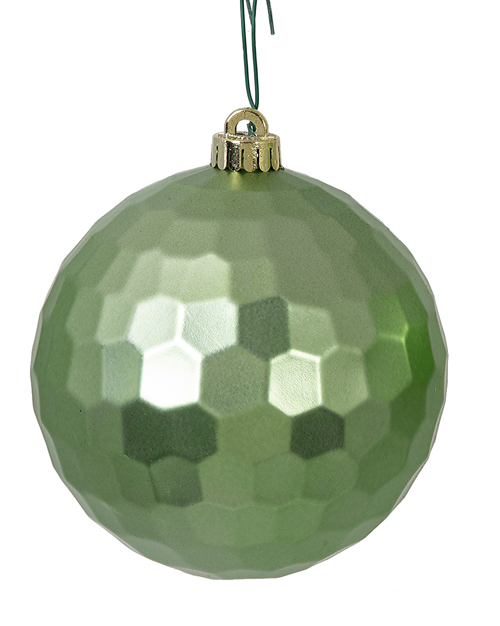Matte Light Green Honeycomb Ball Ornament | 5" or 6" Sizes | Autograph ...