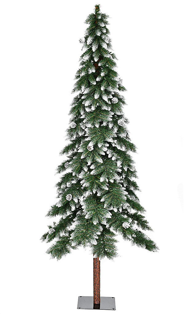 Snow-tipped PVC Alpine Trees with Pinecones | 3 ft, 5 ft, or 7 ft. tall ...