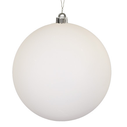 Matte White Ball Ornaments | 4" to 15" Sizes | Autograph Foliages