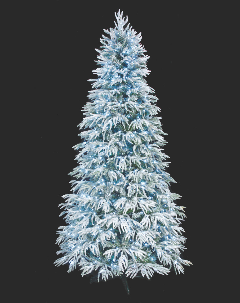 Flocked Glacier Fir Trees | 7.5' to 12' Tall | Autograph Foliages