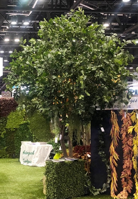 12 Foot Oak Tree on Fiberglass Trunk and Base | Autograph Foliages