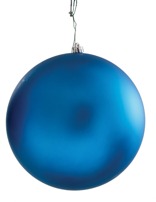 Matte Blue Ball Ornament | Sizes 4" to 12" Sizes | Autograph Foliages