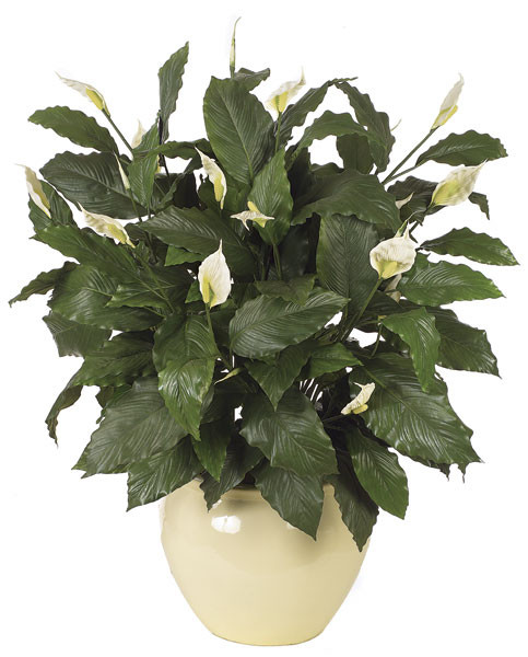 44" Spathiphyllum Bush | Wholesale Artificial Spath Plants | Autograph ...