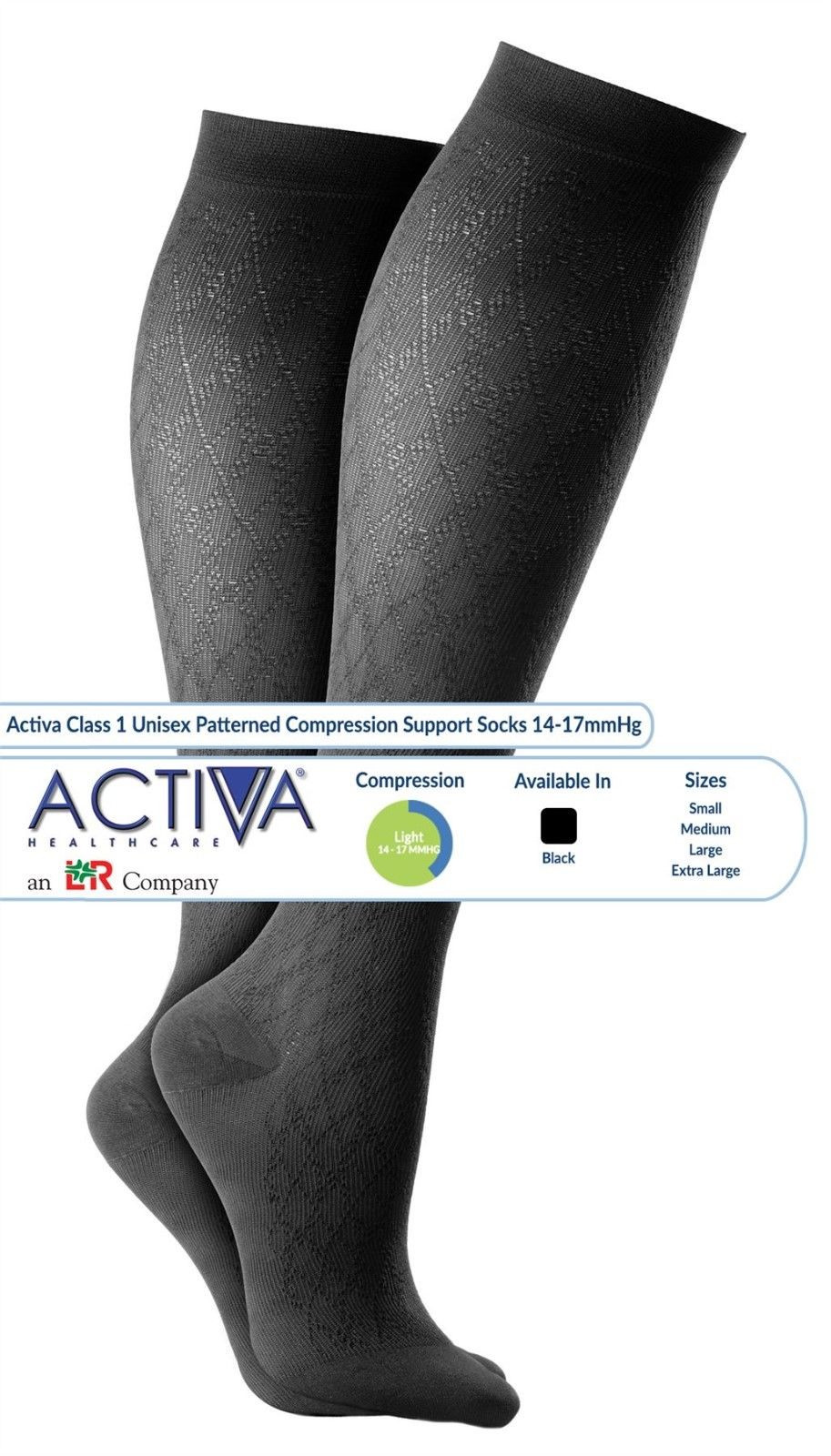 Activa CLASS 1 Below Knee Compression Hoisery (14-17mmHg)