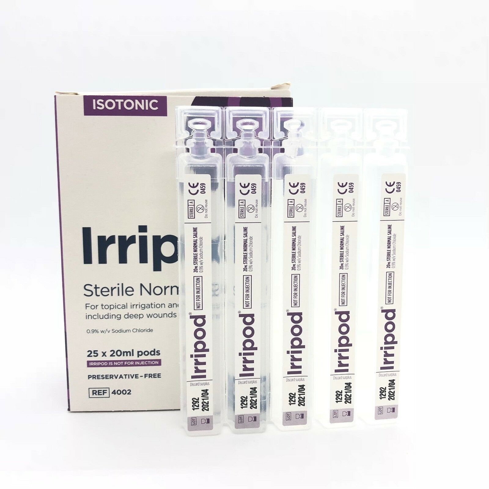 Irripod Saline Irrigation Solution 0.9w/v Sodium Chloride 20ml ...