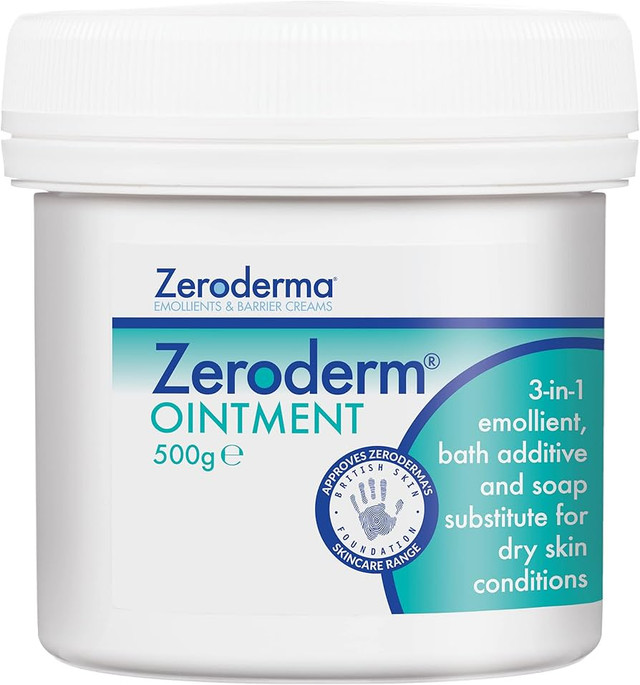 Zeroderm Ointment - 3 in 1 Moisturizer, Wash, & Bath Additive (500g ...
