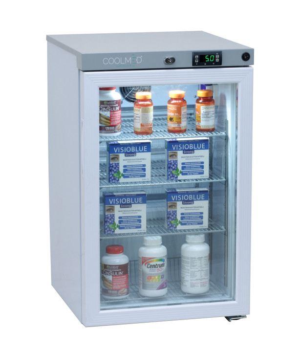 Coolmed 59L Small glass door medical refrigerator - MedicalDressings