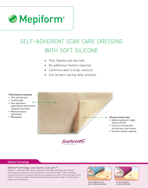 Mepiform Silicone Scar Management Dressing | Medical Dressings