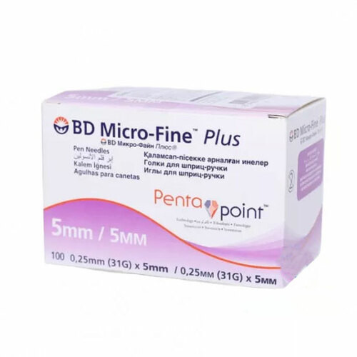 BD MICROFINE PLUS PEN NEEDLE 8mm 31g (Pack of 100)