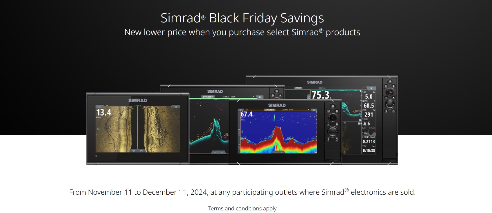 NSS Evo3s Simrad Black Friday SALE - Shotgun Marine Services