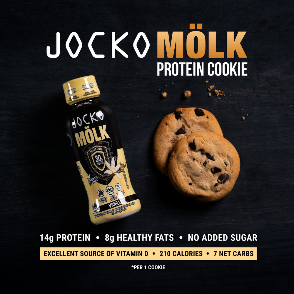 JOCKO MÖLK Chocolate Chip Protein Cookies - 12 pack JOCKO MÖLK Chocolate Chip Protein Cookies - 12 pack