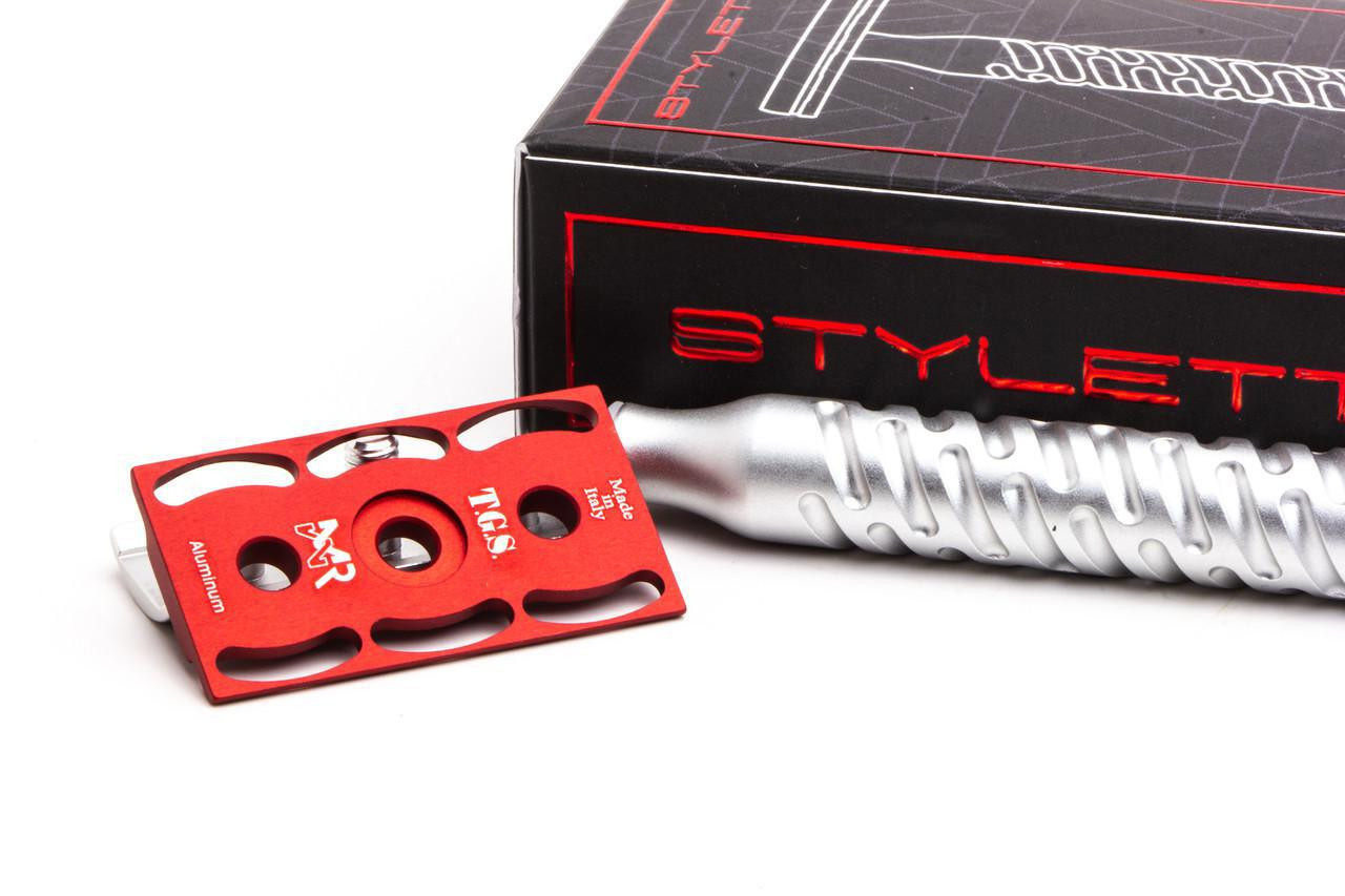 The Goodfellas' Smile | Styletto Red Aluminum Double Edge Safety Razor ...