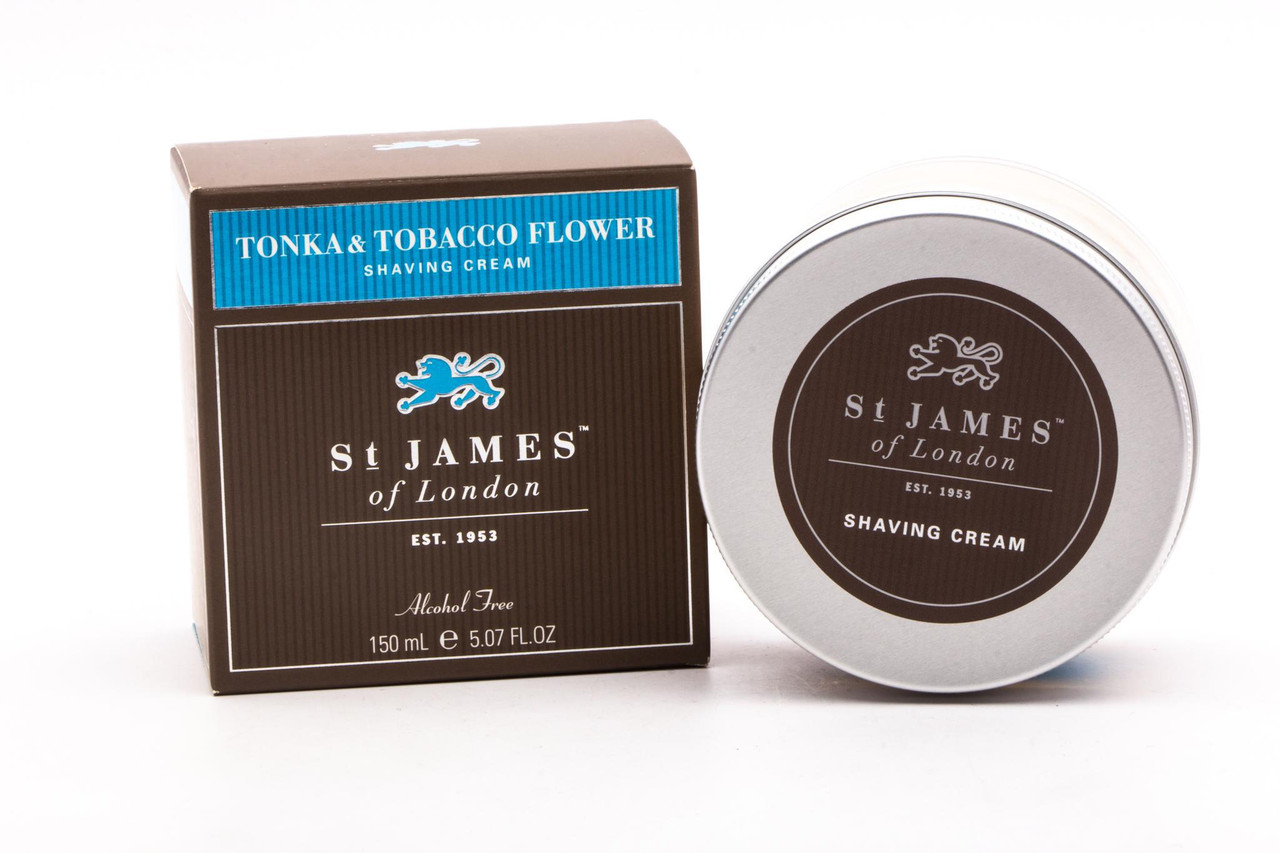 St. James of London | Tonka & Tobacco Flower Shaving Cream Jar - Razor ...