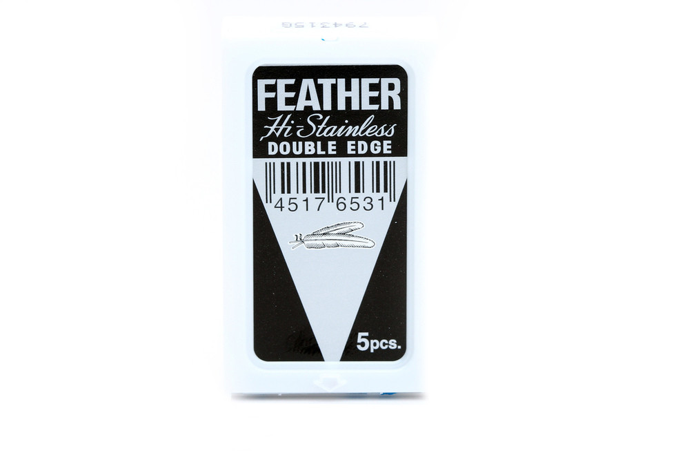 Feather Hi Stainless | Japanese Aggressive DE Razor Blade | Razor ...